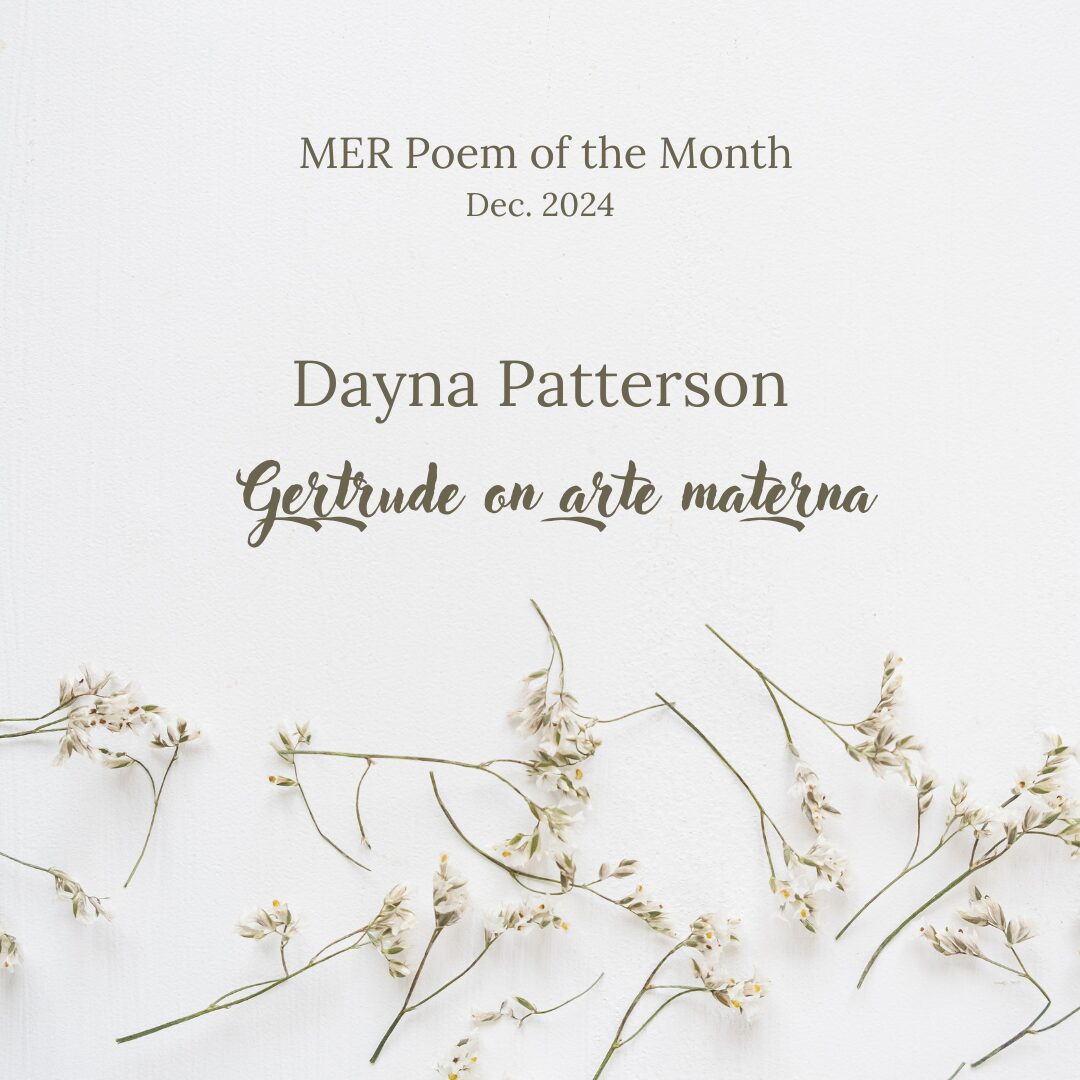 Poem of the Month - December 2024 - MER - Mom Egg Review